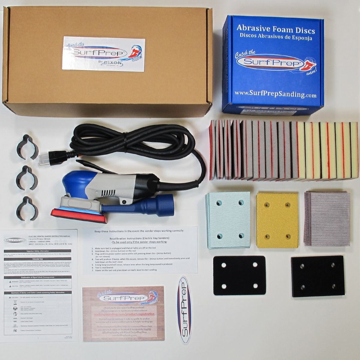 SurfPrep | 3"x4" | Electric Ray Pro Sanding System Kit | Painted Pieces